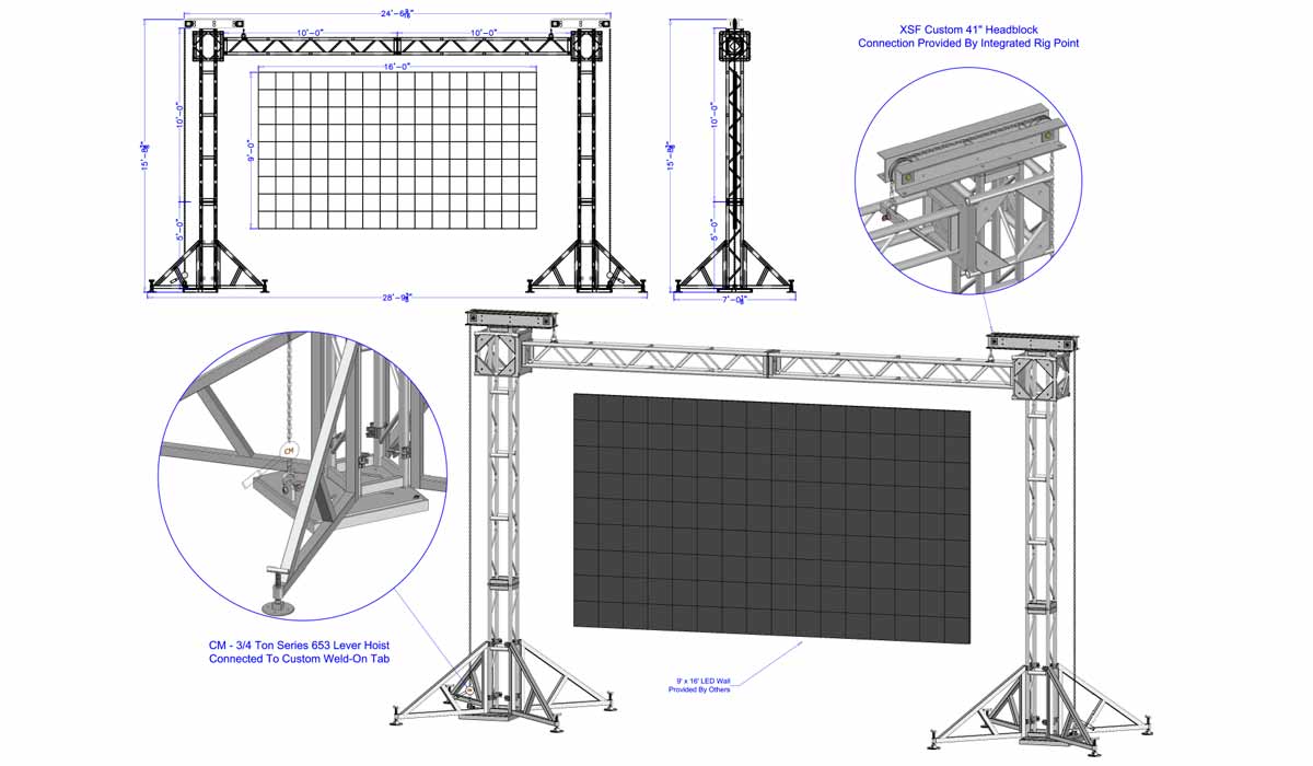 Goal Post Aluminum Truss Systems and Kits | XSF Truss