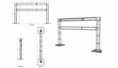 Goal Post Aluminum Truss Systems and Kits | XSF Truss